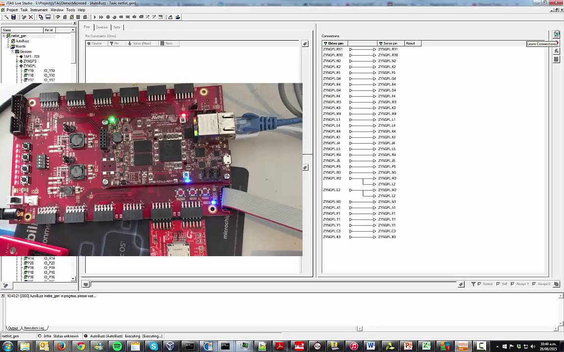 Autobuzz in the JTAG Live Boundary Scan Test - YouTube