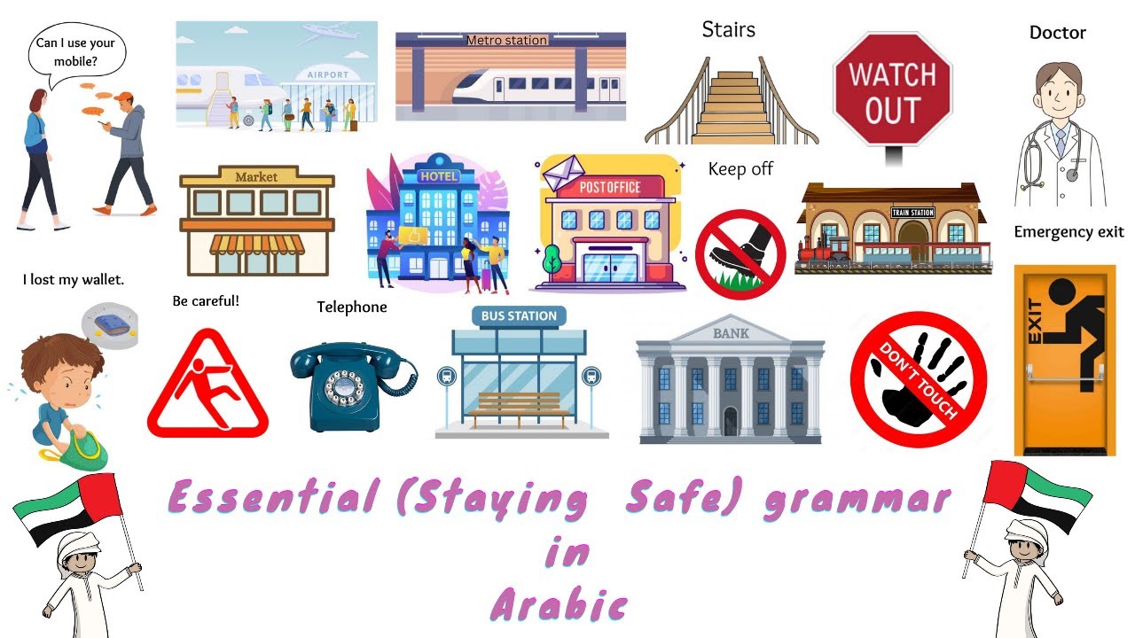 Essentials (Staying Safe) grammar in in Arabic - YouTube