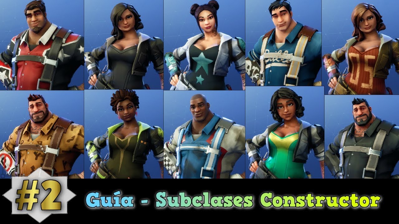 Guías Fortnite #2 - Analizamos todas las subclases del constructor - YouTube