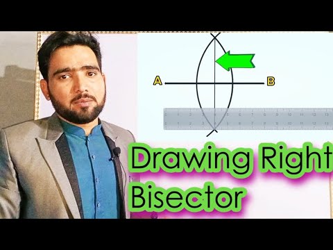 How to draw Right Bisector of a Line Segment | Perpendicular Bisector ...