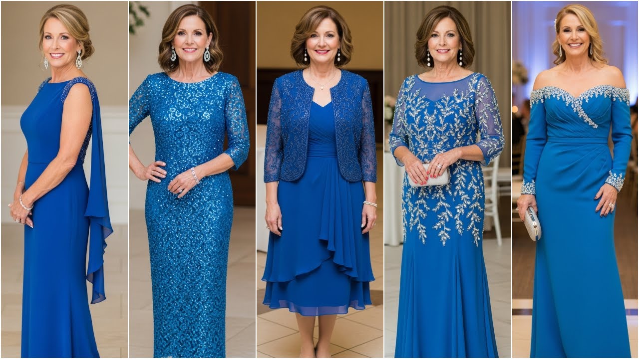 Stunning Electric Blue Mother of the Bride Dresses: Elegant, Slimming ...