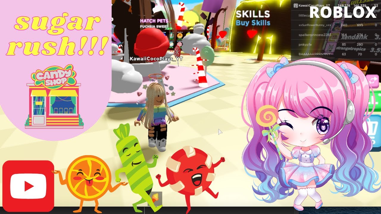 SUGAR RUSH!!!!! 🍬🍬 YUM YUM🍬🍬 - ROBLOX - YouTube