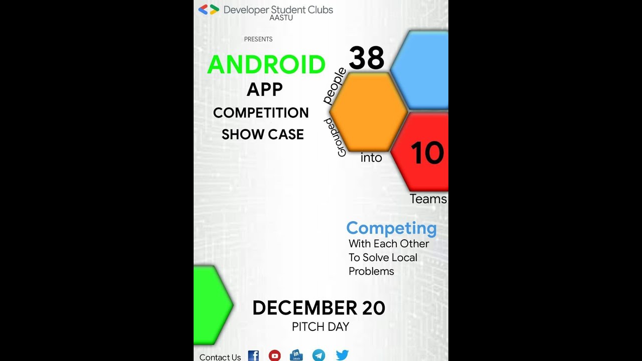 DSC AASTU Android study jam's demo day - YouTube