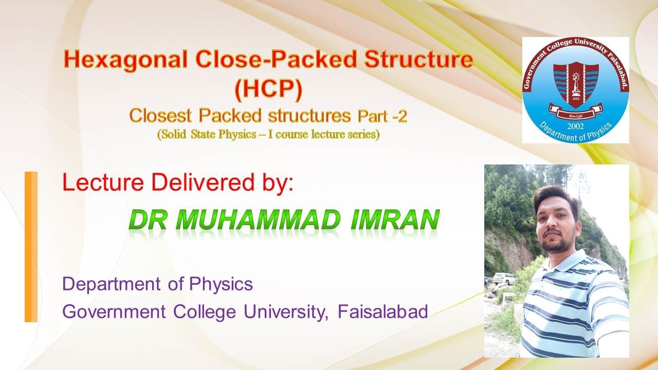 Haxagonal Close Packed HCP Structure |c/a calculations |Packing ...
