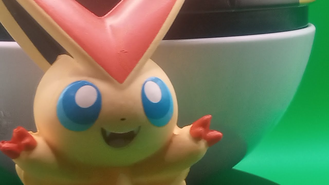 Pokemon Victini Squishy Figure Toy Review - YouTube
