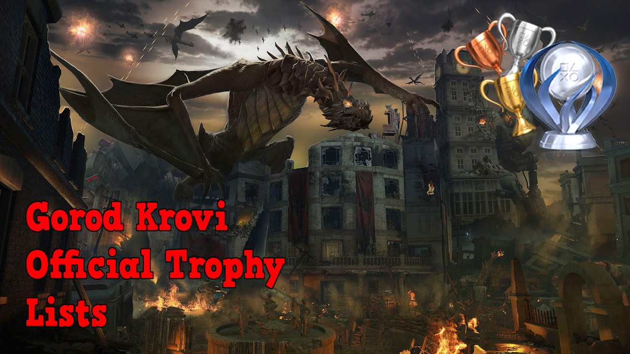 Official Gorod Krovi Achievement Lists!! RIDE DRAGONS, PPSH, RAYGUN ...
