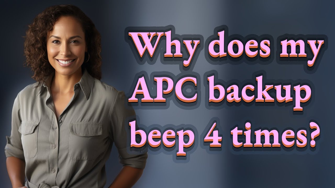 Why does my APC backup beep 4 times? - YouTube