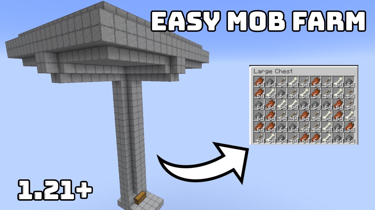 Minecraft Mob Farm Tutorial – Survival Friendly! 🛠️ - YouTube