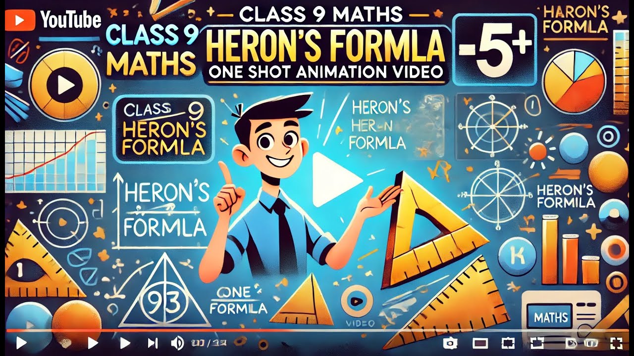 CBSE Class 9 || Maths || Heron’s Formula || Animation || in English ...