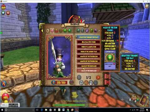 Wizard101 Level 1 PvP Gear and Deck Set Up - YouTube