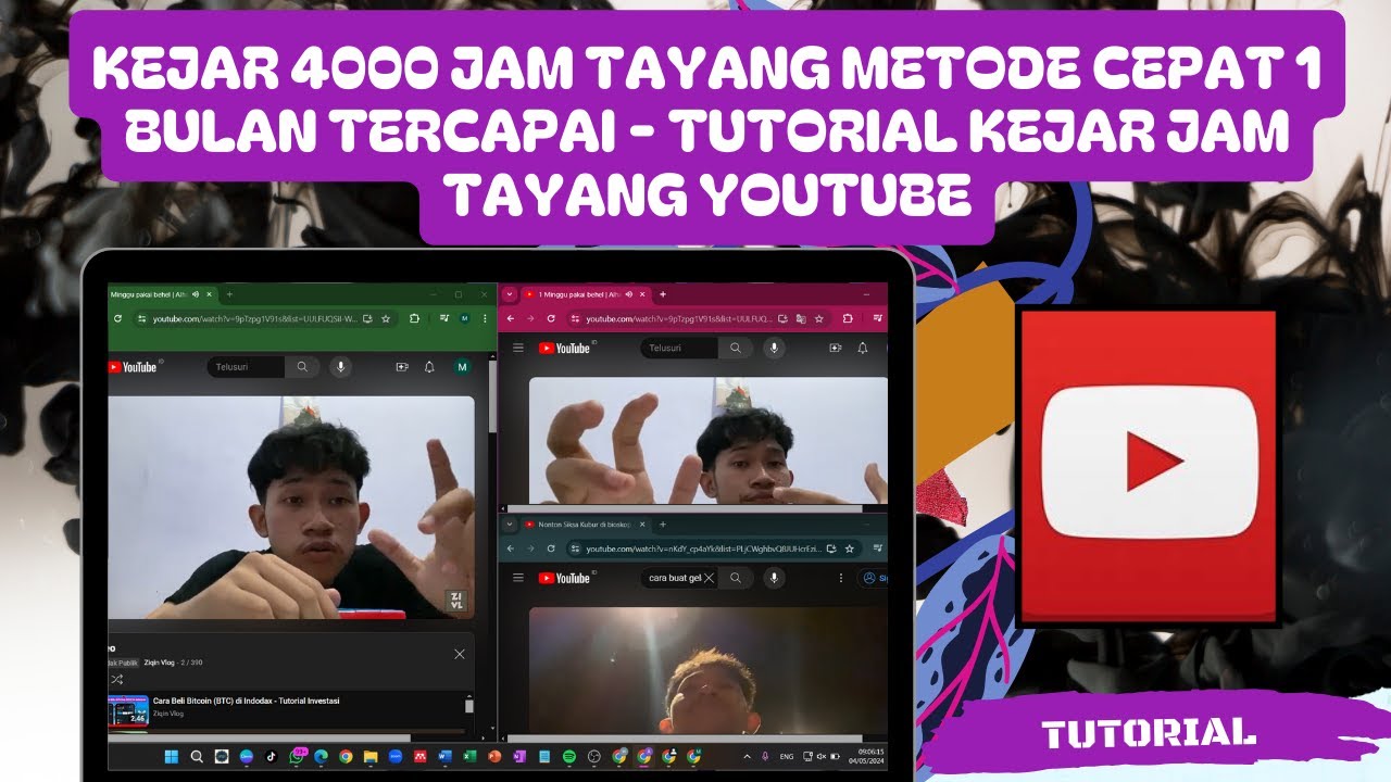 Kejar 4000 Jam Tayang Metode Cepat 1 bulan tercapai - Tutorial kejar jam tayang youtube - YouTube