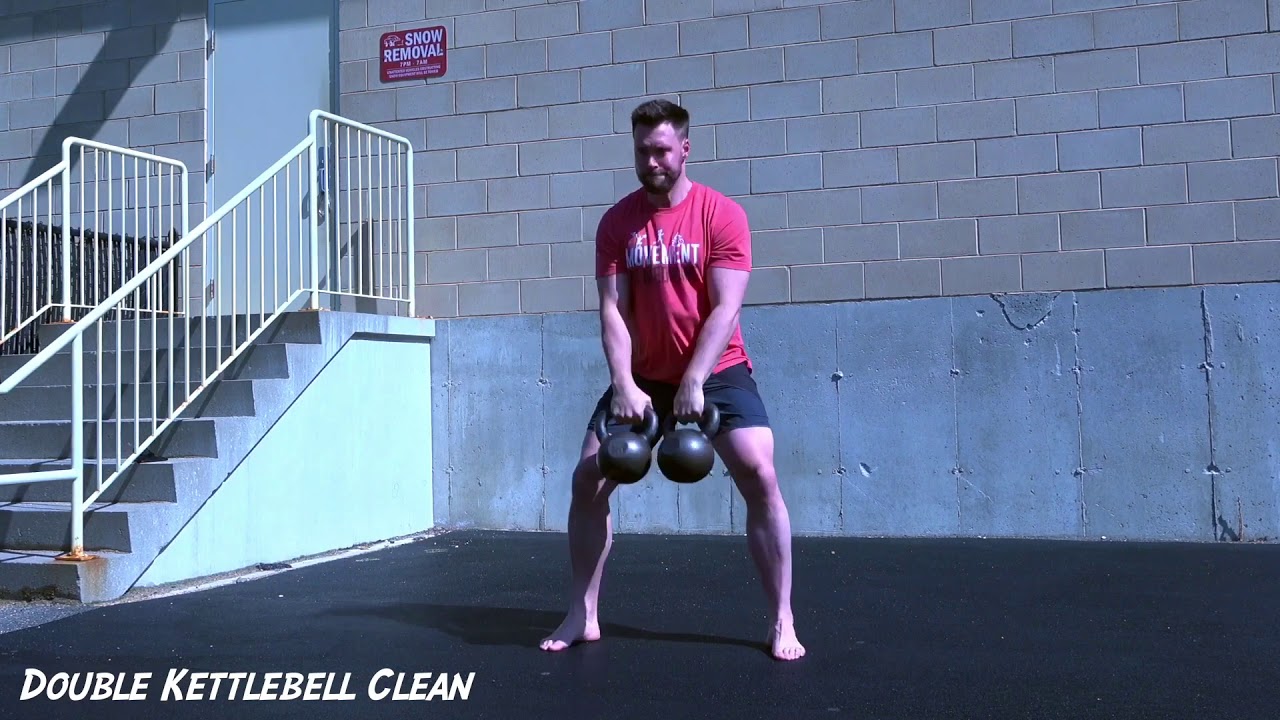 Double Kettlebell Clean - YouTube