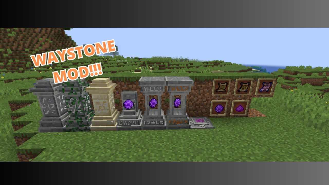 waystone mod | minecraft mob showcase indonesia - YouTube