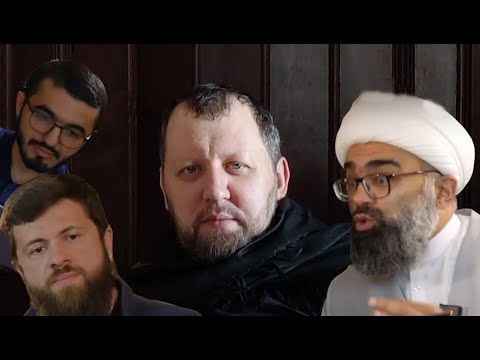 Амин Рамин говорит со своими оппонентами («студенты Кума», не знающие ...