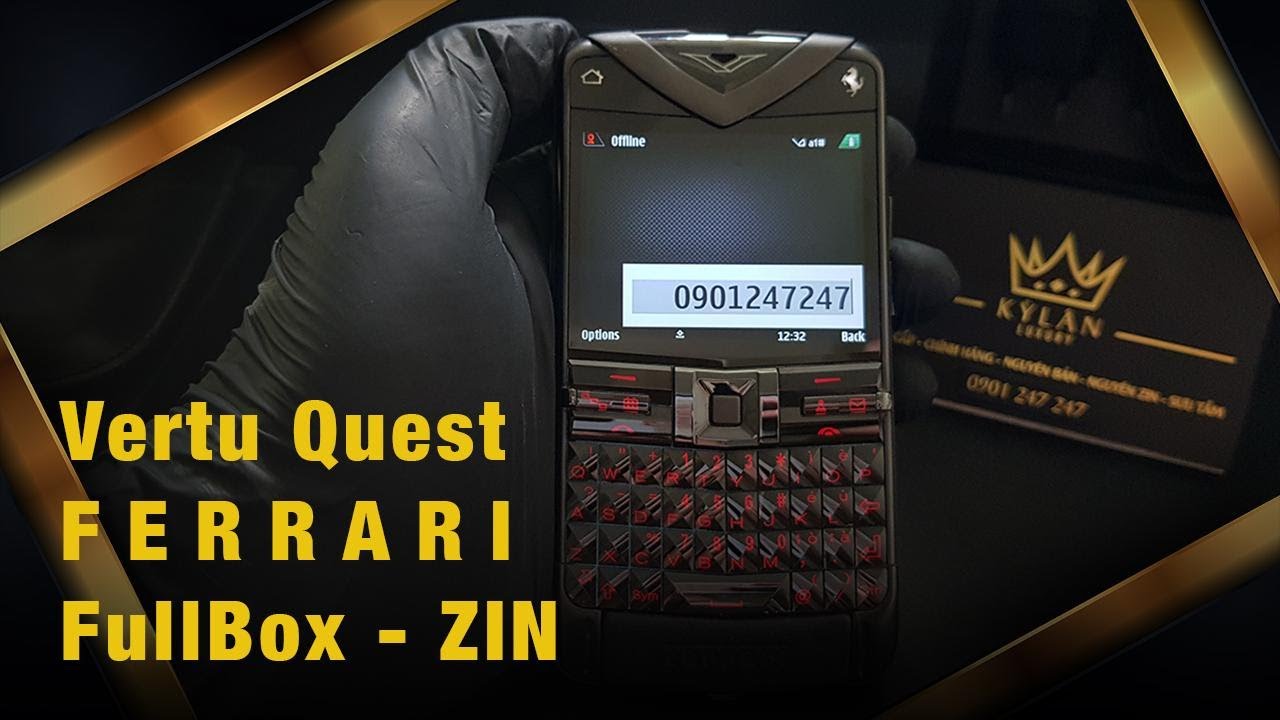Vertu Quest Ferrari fullbox nguyên bản đẹp cạn lời - YouTube