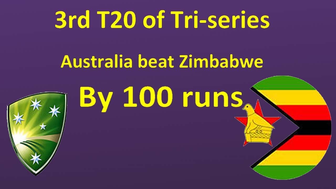 aus vs zim 3rd t20 highlights | Australia vs Zimbabwe Match score | aus ...