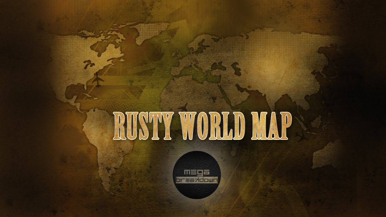 Speed Art : Rusty World Map [Wallpaper] - YouTube