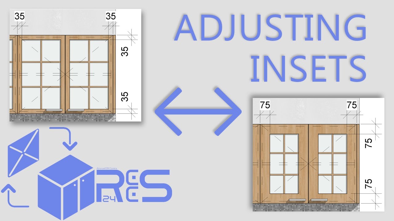 Realtime Custom Cabinetry System 24 (for Revit®) : ADJUSTING INSETS ...