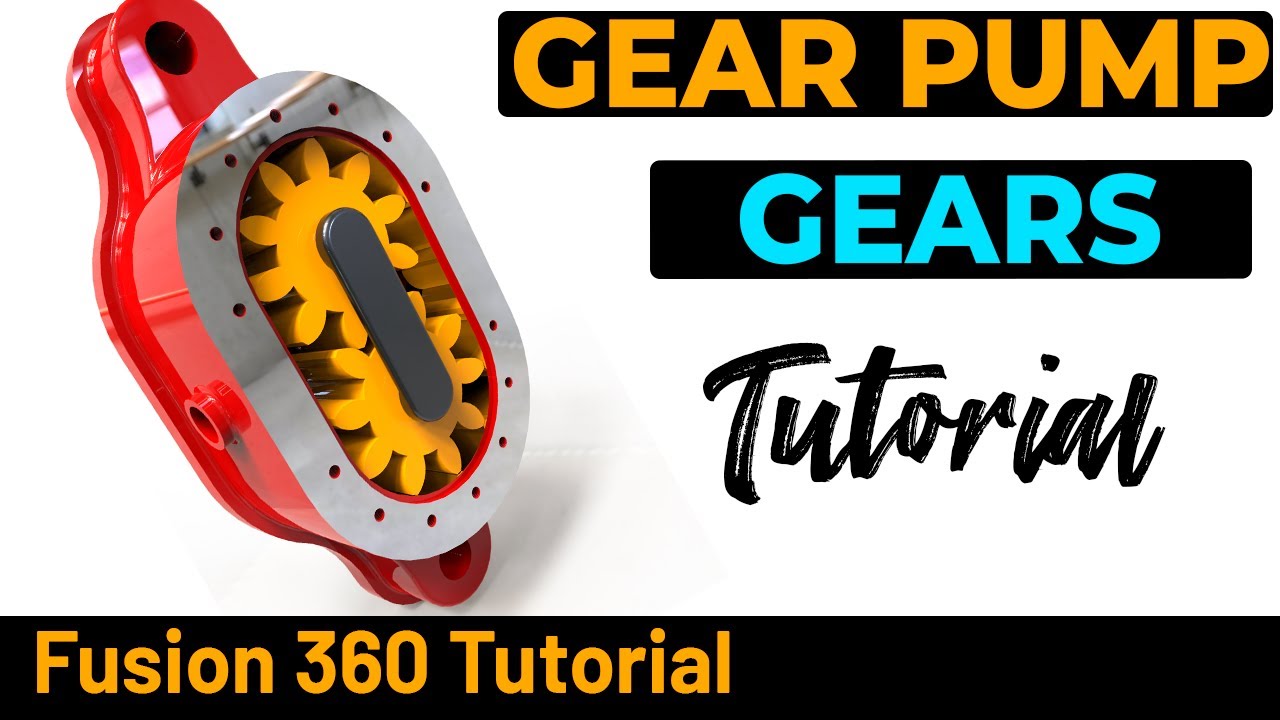 Fusion 360 Tutorial Gear Pump - Gears - YouTube