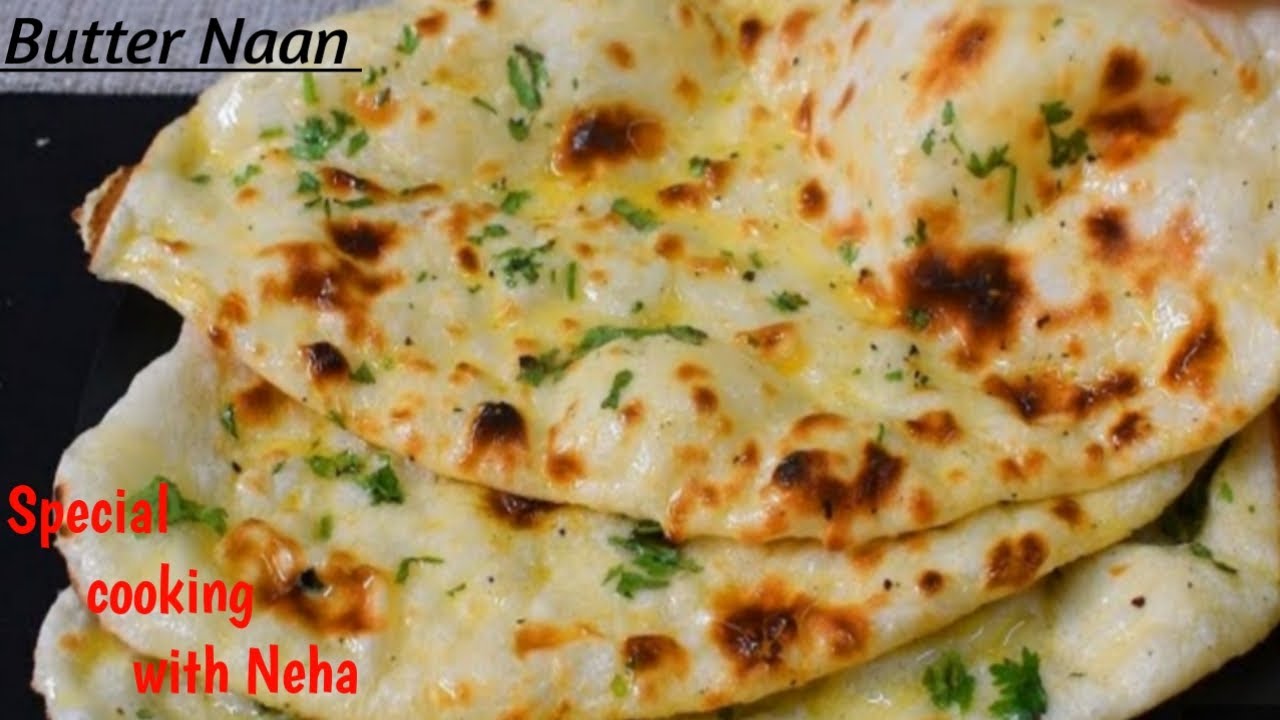 ना तंदूर ना ओवन तवे पर बनाएं Restaurant style बटर नान | Butter Nan roti ...
