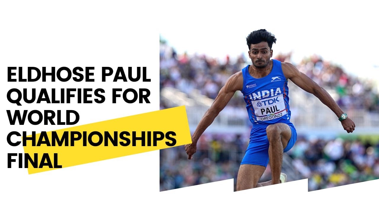 Eldhose Paul Qualifies For World Championships Final - YouTube