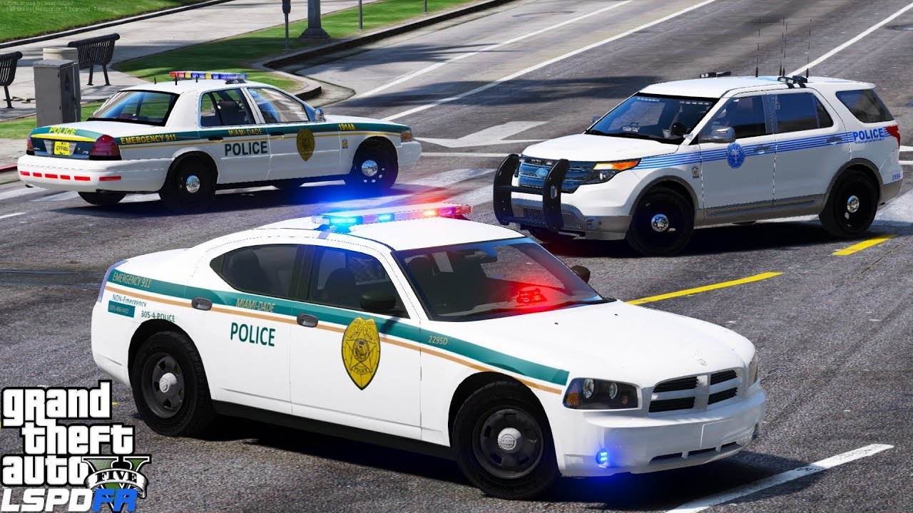 GTA 5 LSPDFR #551 | Miami Dade & City Of Miami Police Department Live ...