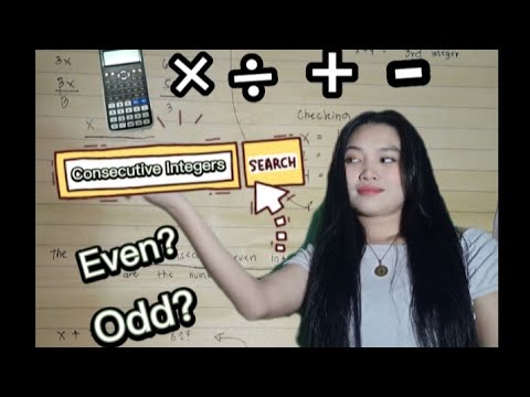 CONSECUTIVE INTEGERS|| EVEN AND ODD EXAMPLES || EVANGELINE_OFFICIAL - YouTube