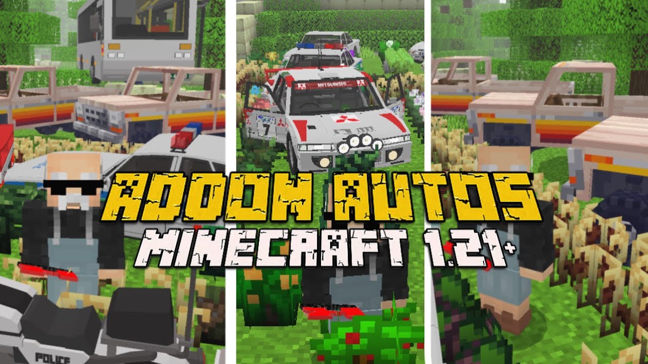 MOD DE CARROS PARA MINECRAFT BEDROCK 1.21+ - YouTube