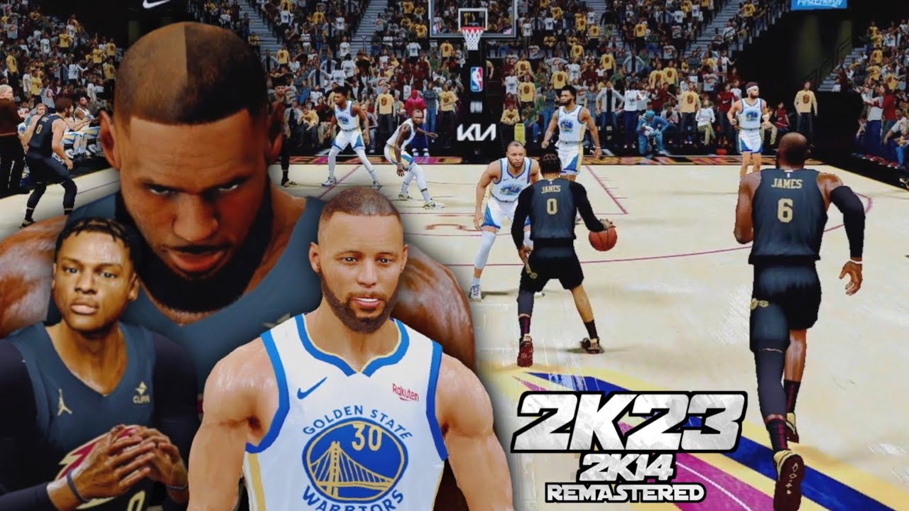 NBA 2K23 (2K14 REMASTERED) Lebron James and Bronny James vs Stephen ...