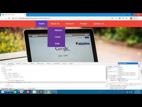 How To Make Drop Down Menu Using HTML And CSS | Transparent Drop Down ...