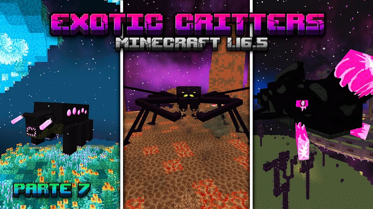 EXOTIC CRITTERS mod MINECRAFT parte 7 🌌🎮 MOBS NUEVOS para el END [Mod 1 ...