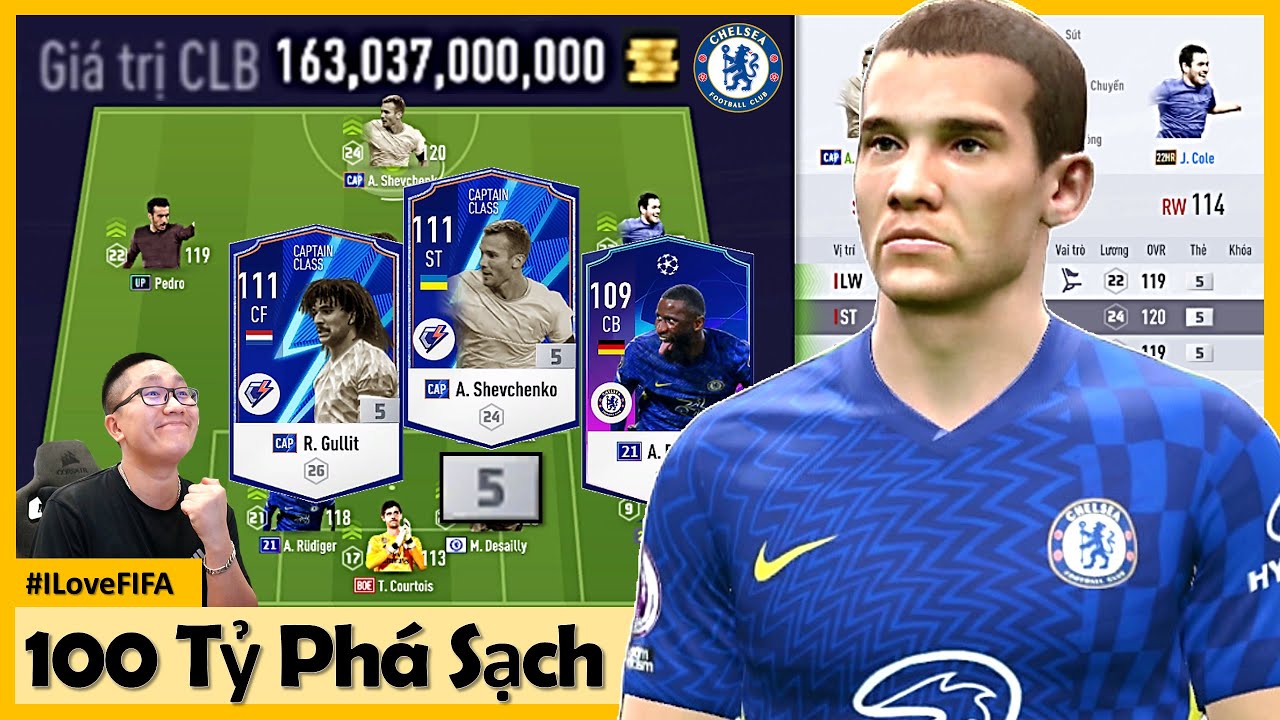I Love Cầm 100 Tỷ Nâng Cấp ĐH CHELSEA Khủng Nhất FO4 2022 Với: GULLIT ...