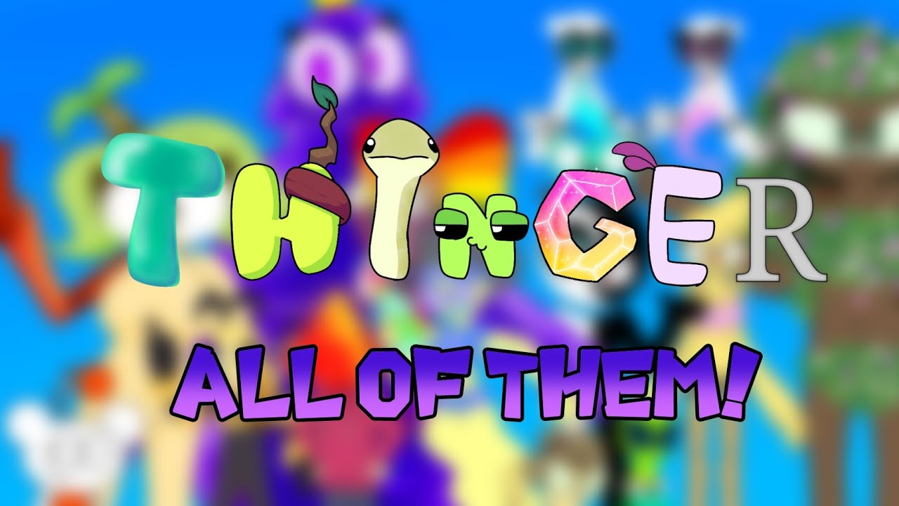 all the thinger characters! (a.k.a my ocs) - YouTube