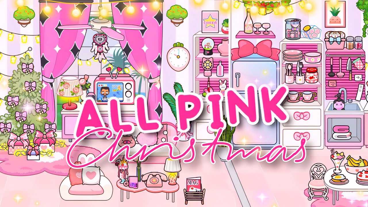 Miga World AESTHETIC ALL PINK APARTMENT 💖🏡 ALL PINK CHRISTMAS ...