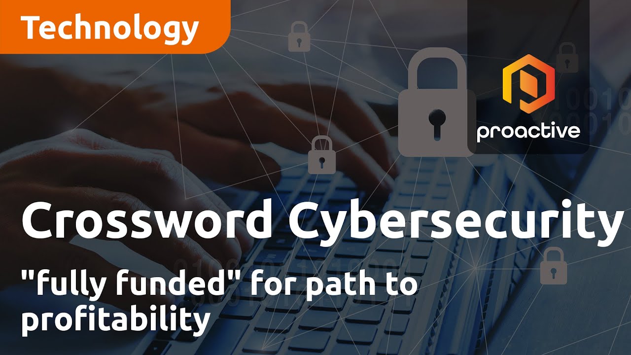Crossword Cybersecurity "fully funded" for path to profitability - YouTube