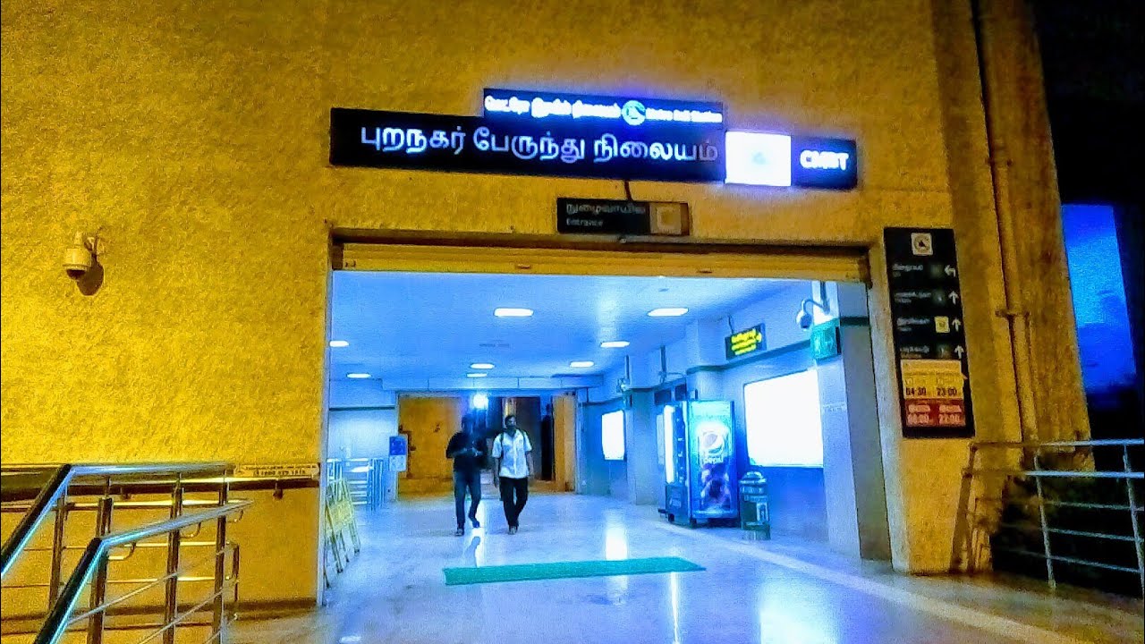 CMBT Metro Station Travel Info YouTube