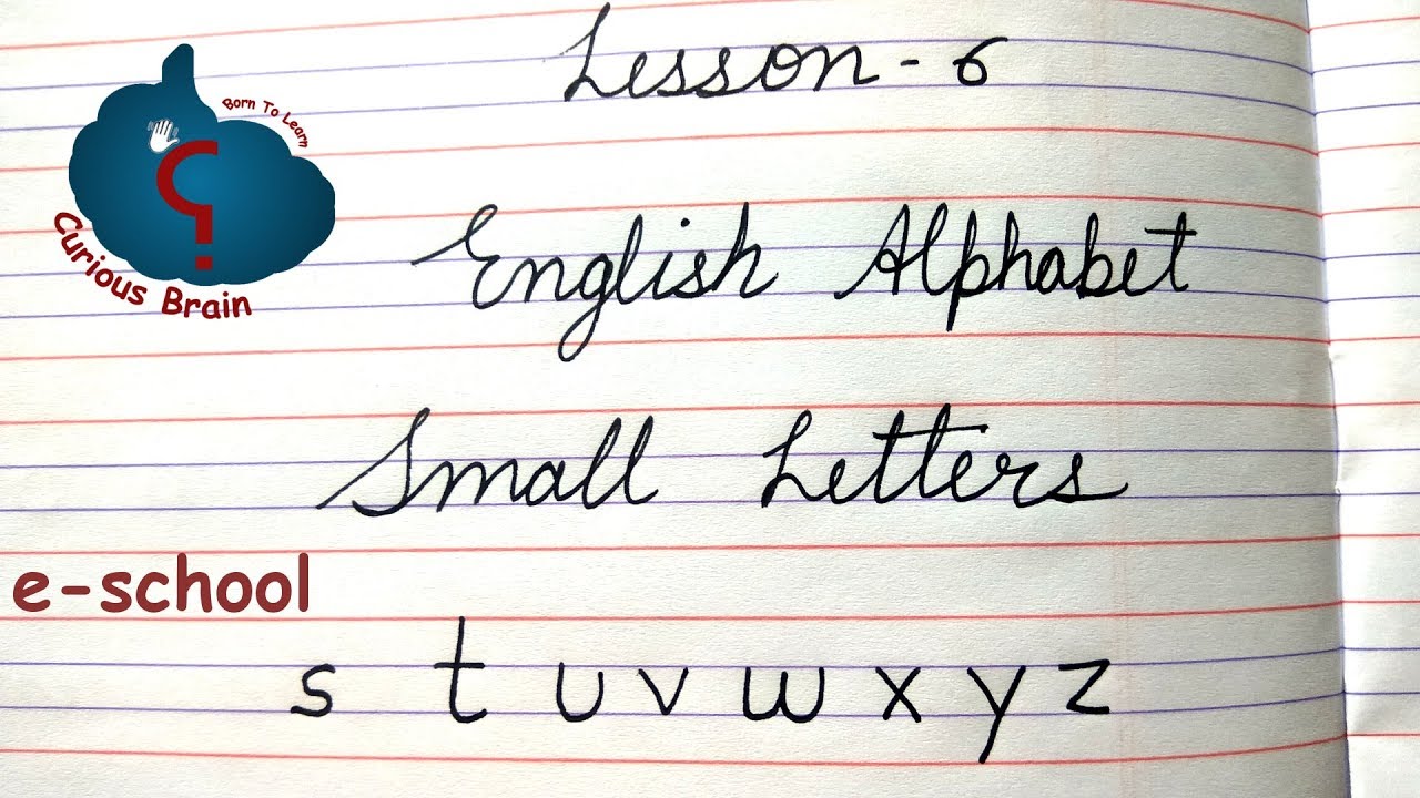 English Handwriting lesson 6 | Method for Small letters | Alphabet from ...