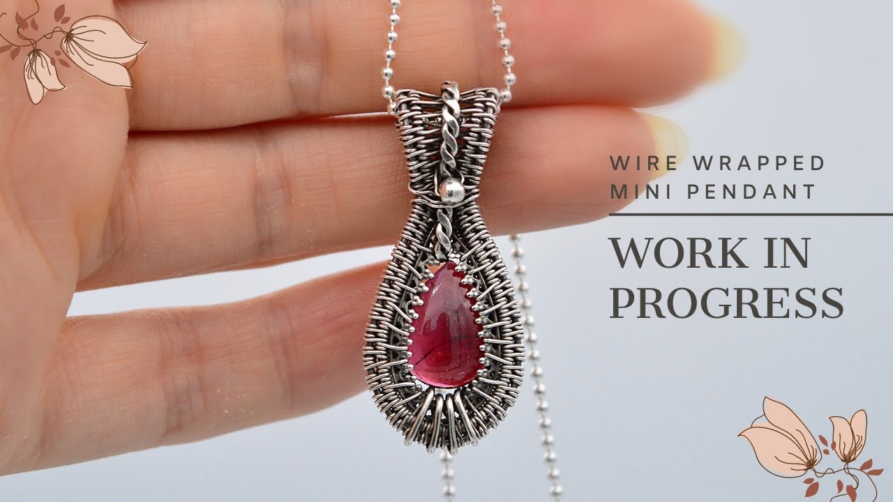 Wire wrapped Mini Pendant - work in progress video - YouTube