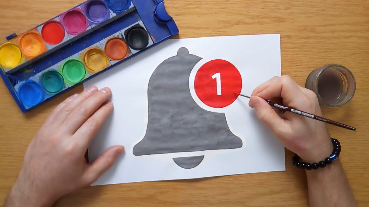 How to draw a bell icon with a notification 🔔 - YouTube