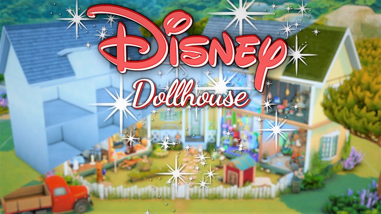 Every room is a different DISNEY MOVIE! 🧸🏡 Build Challenge in The Sims ...