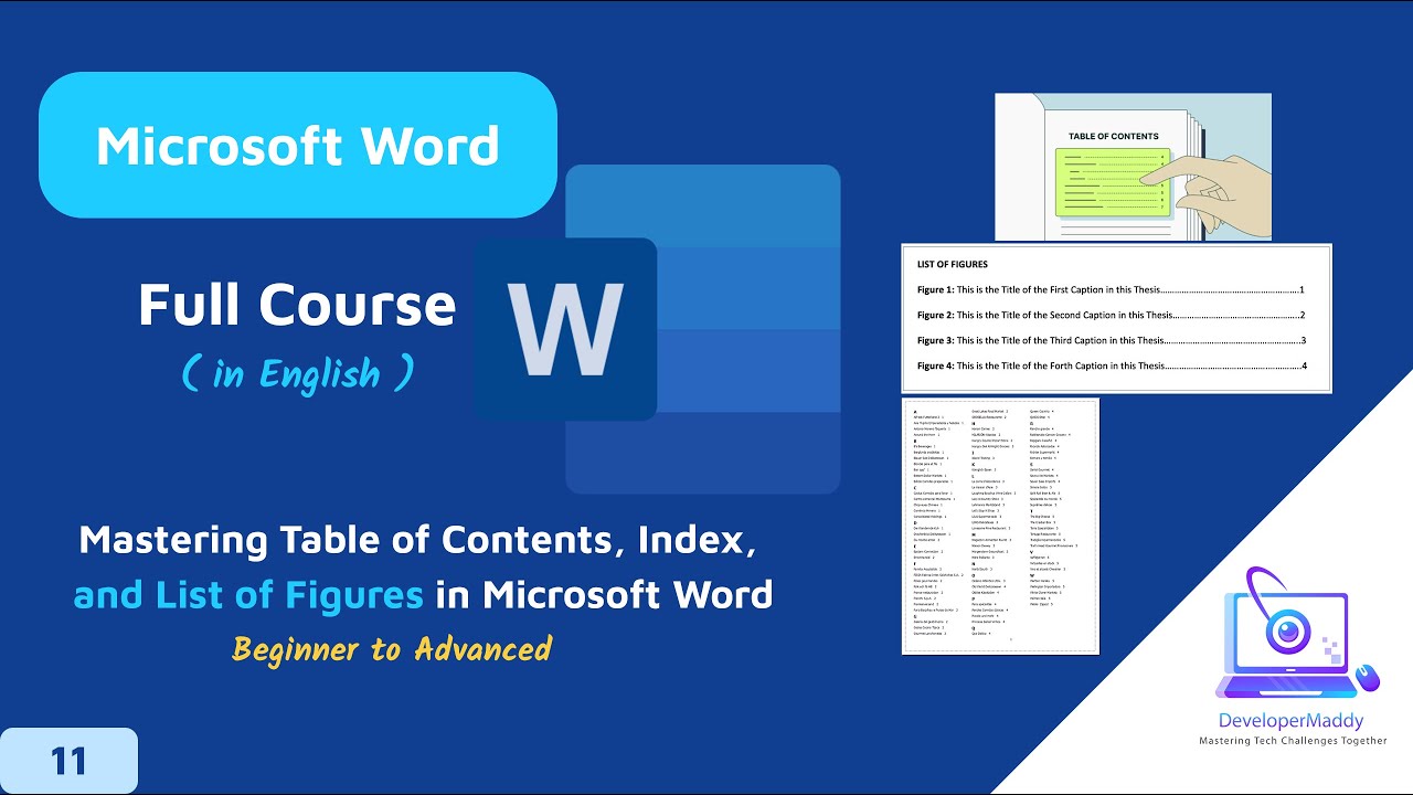 Mastering Table of Contents, Index, and List of Figures in Microsoft ...
