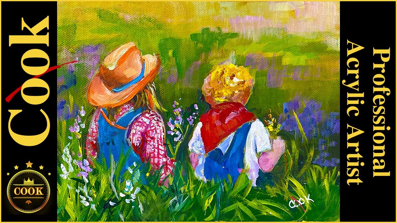 Ginger Cook's Acrylic Painting Marathon of Floral and Fall Landscapes ...