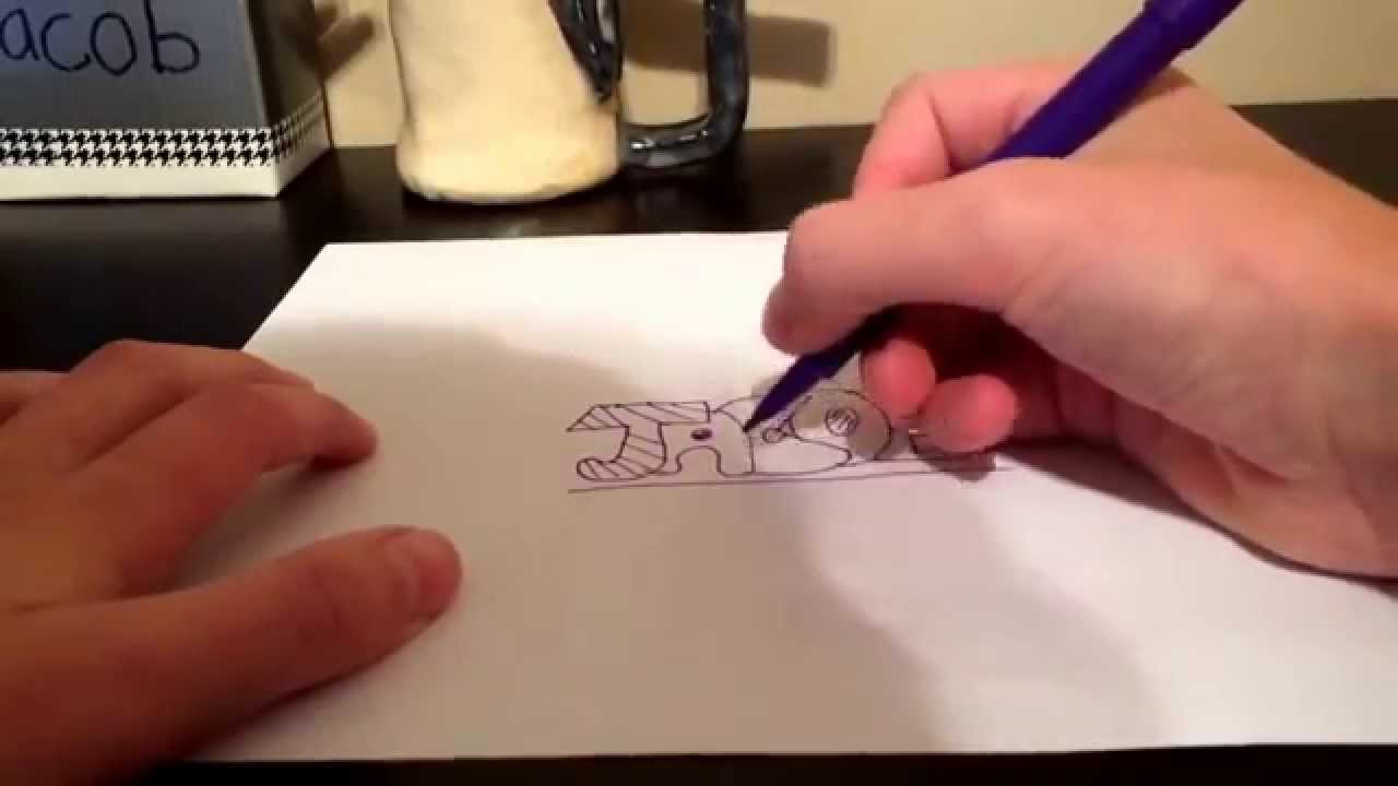 How to wright "Jacob" in graffiti - YouTube