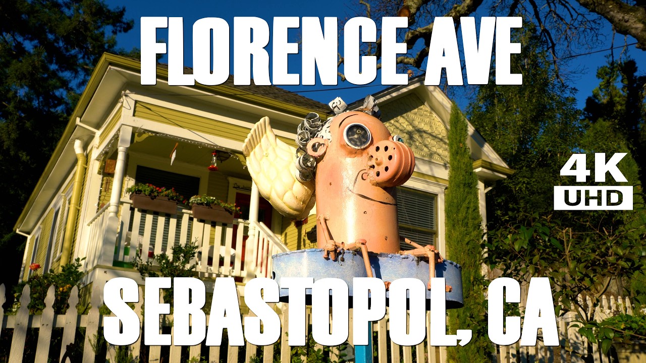Florence Avenue in Sebastopol, CA - Wild & Fun Art Walk | Stroll ...