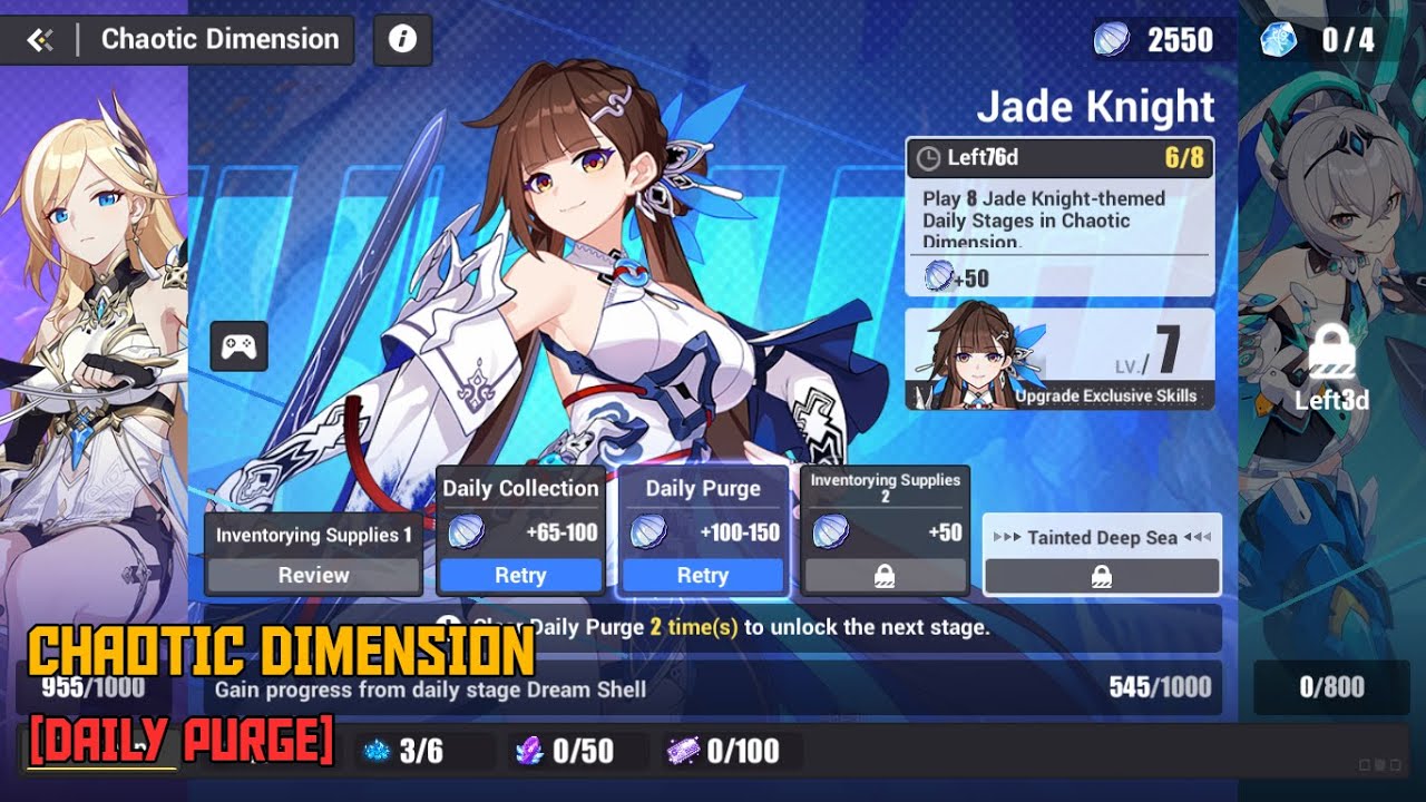 Honkai Impact 3rd - Chaotic Dimension [Daily Purge] Jade Knight - YouTube