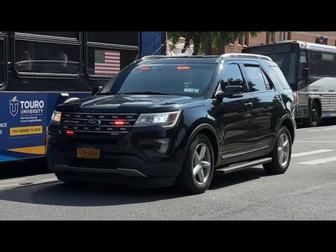 Unmarked NYPD Ford Explorer Responding Code 3 W Rumbler Thru Traffic 9 ...