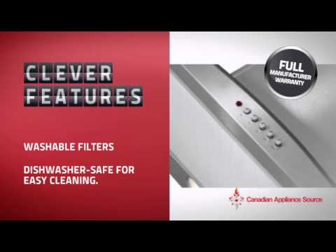 Frigidaire FHPC3660LS Chimney Island Hood - YouTube