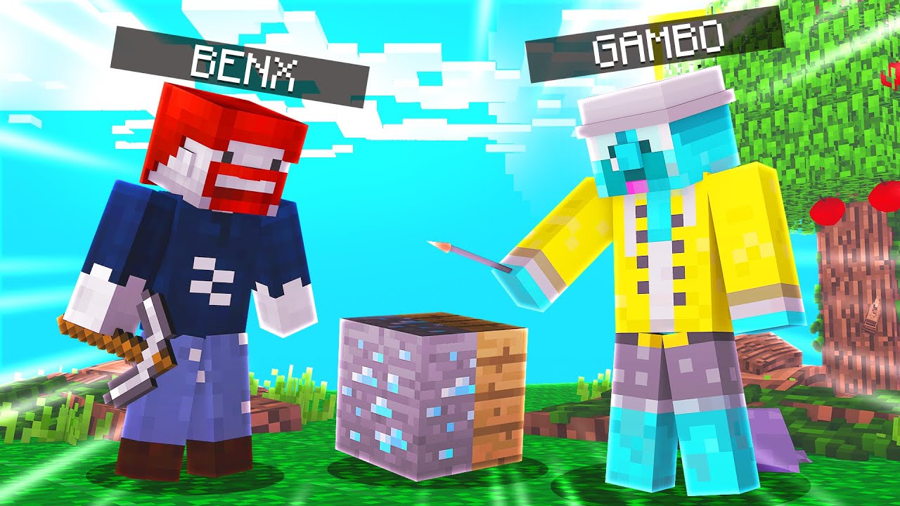 WIR MALEN ALLE BLÖCKE IN MINECRAFT AN??? | Minecraft Challenge mit ...