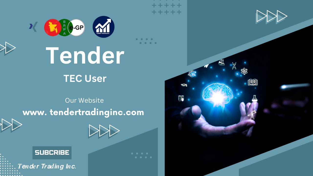 Tender | TEC User | e-GP Tutorial | Tender Trading Inc. - YouTube
