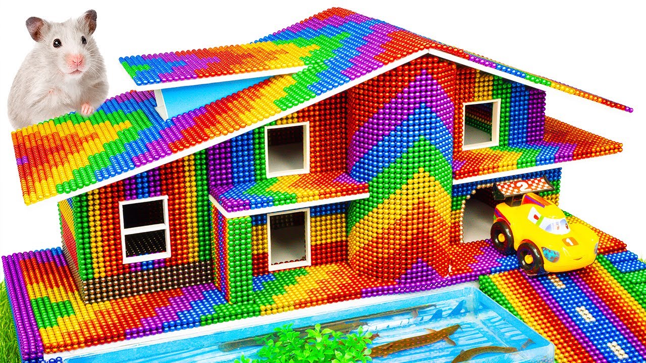 Build Amazing Penthouse Swimming Pool For Hamster With Magnetic Balls ...